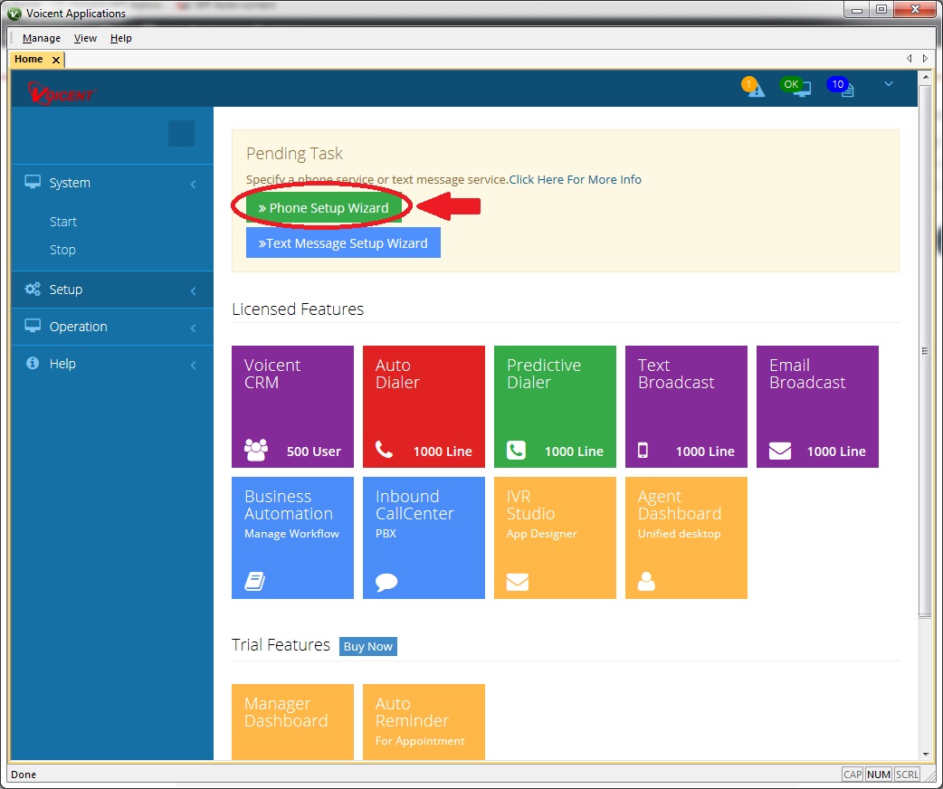 Getting Started | Voicent Support Wizard
